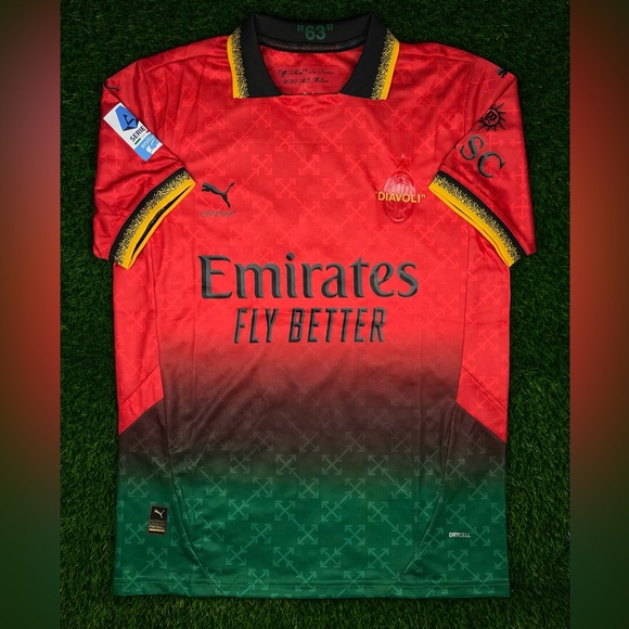 Puma | Shirts | New Club Ac Milan Fourth Kit Pulisic Mens Jersey | Poshmark